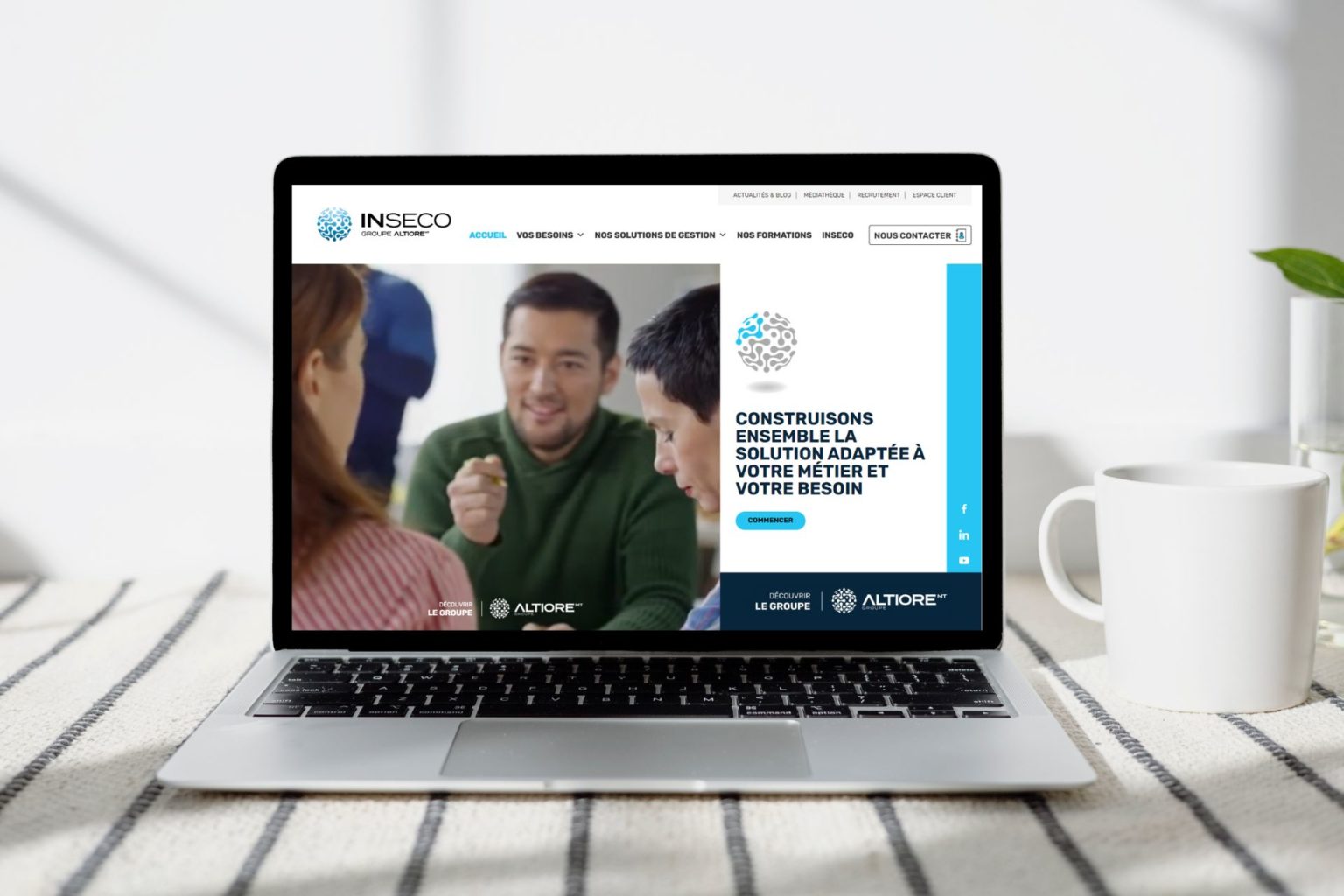 Nouveau site web pour Inseco - Groupe AltioreMT